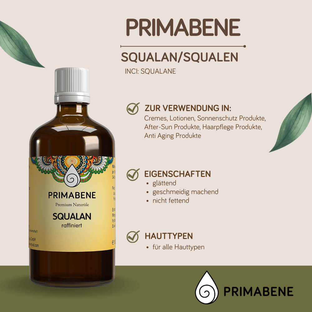 Bene Naturalproducts | PRIMABENE® Squalan | raffiniert aus Olive