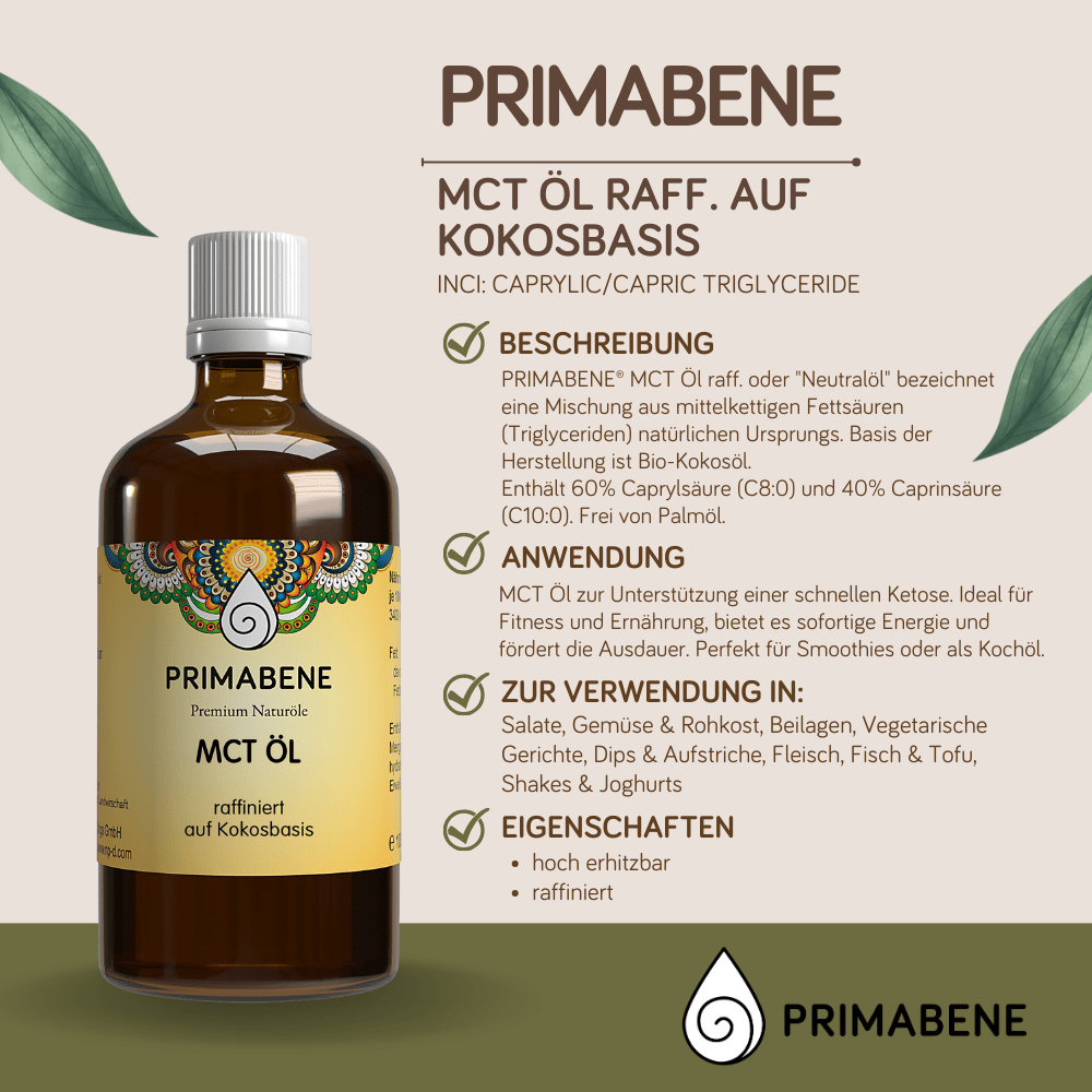 Bene Naturalproducts | PRIMABENE® MCT Oil refined from coconut | fast ...