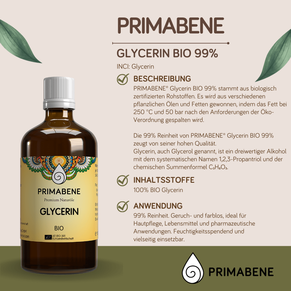 Bene Naturalproducts | Glycerin Bio – Pflanzliches Glyzerin in hoher ...