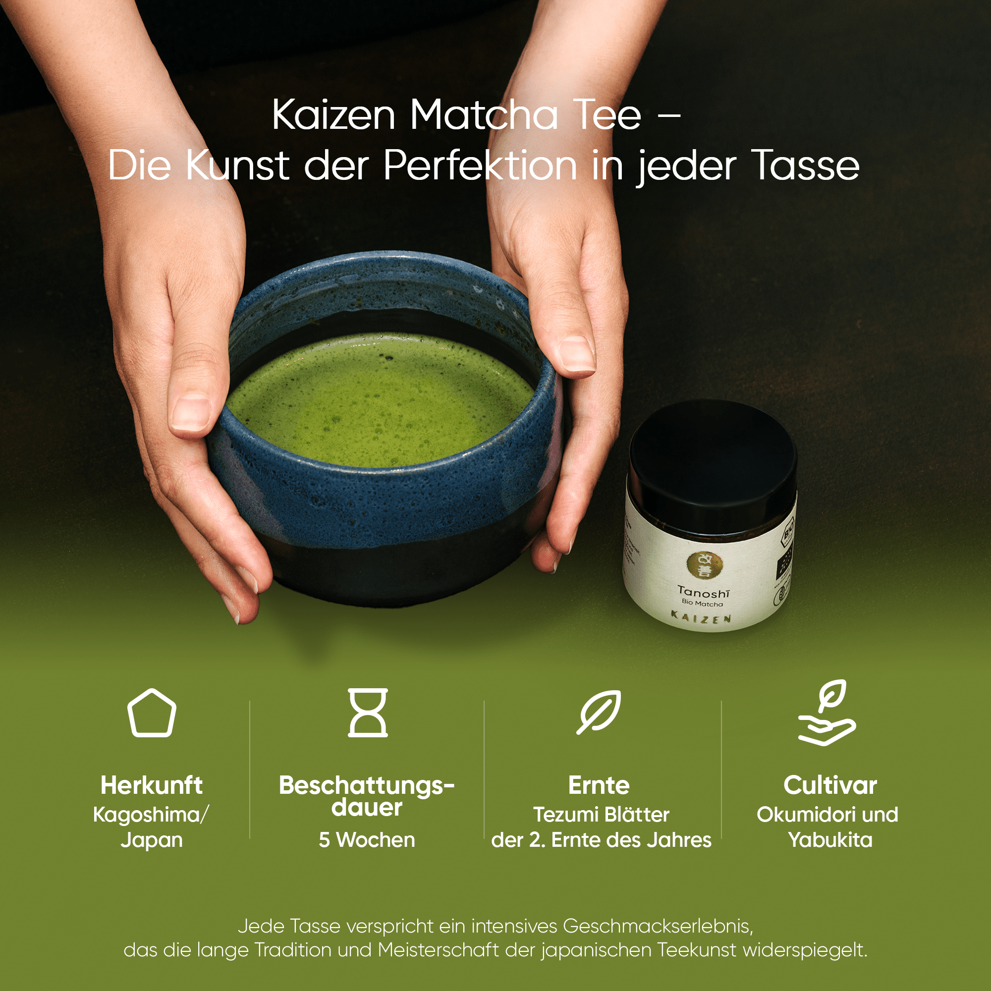 Bene Naturalproducts | KAIZEN Tanoshi Organic Matcha 30g – Premium ...