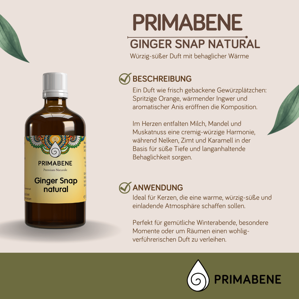 Bene Naturalproducts | Ginger Snap natural perfume oil – Buy exquisite ...